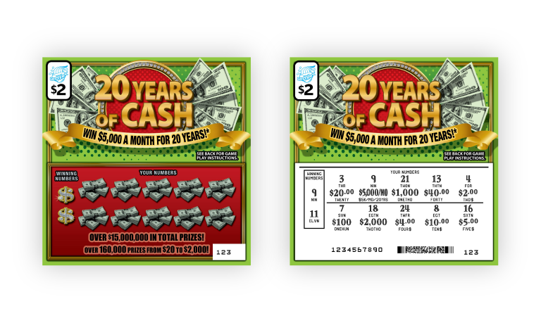20 Years of Cash $2 | Instant Ticket | Illinois Lottery
